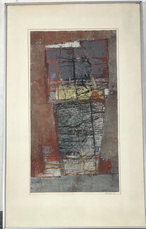 Abstrakte grosse Mischtechnik unleserlich Signiert (Gebraucht) in Root für CHF 19 – mit ...