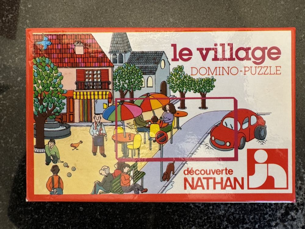 NATHAN DOMINO-PUZZLE Le village - jeux vintage 1979 | Kaufen auf Ricardo