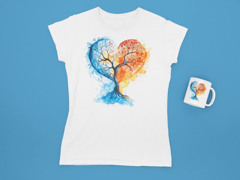 Baum des Lebens Damen Set T-shirt und Tasse NEU (Neu und originalverpackt) in Glattfelden für ...