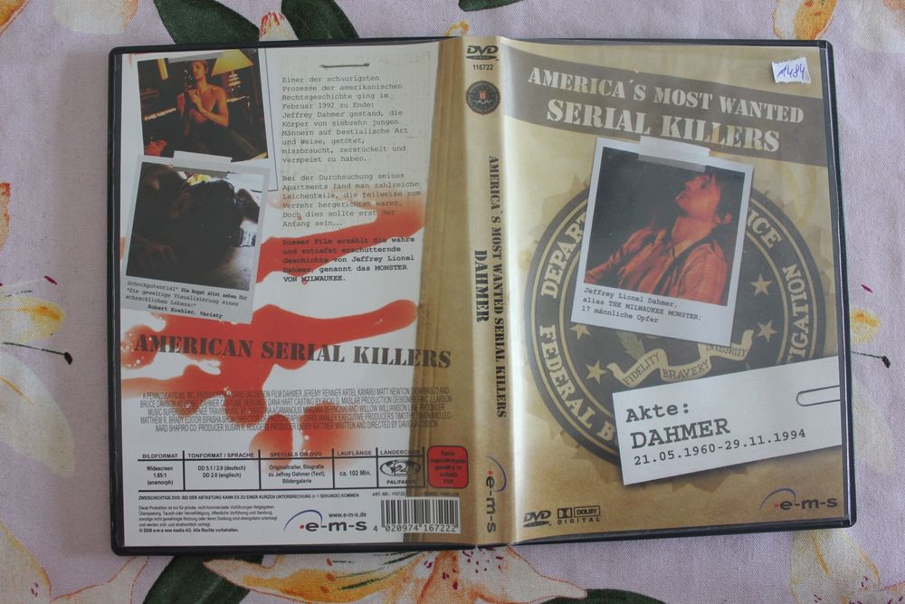Akte Dahmer 21.5.1960-29.11.1994 DVD ( 1484 ) (Gebraucht) in Geroldswil für CHF 2 – mit ...