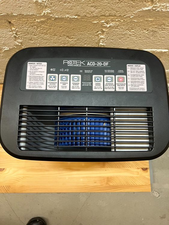 Luftentfeuchter Rotek ACD-20-DF | Kaufen auf Ricardo