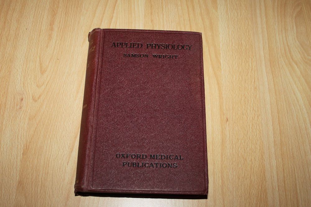 applied physiology samson wright 1929 (Gebraucht) in Kaden für CHF 75 – mit Lieferung auf ...