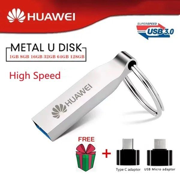 USB Flashdrive (128GB) Anhänger inkl. 2 Adapter von Huawei (Neu und ...