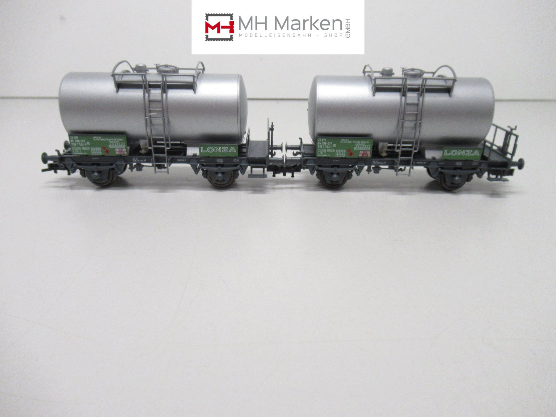 Fleischmann 2x 5410CH Kesselwagen LONZA SBB CFF FFS DC GS H0 (Gebraucht ...