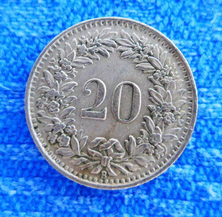 10 x 20 Rappen aus den Jahre 1950/1951/1953/1955 und 1958 (Gebraucht ...