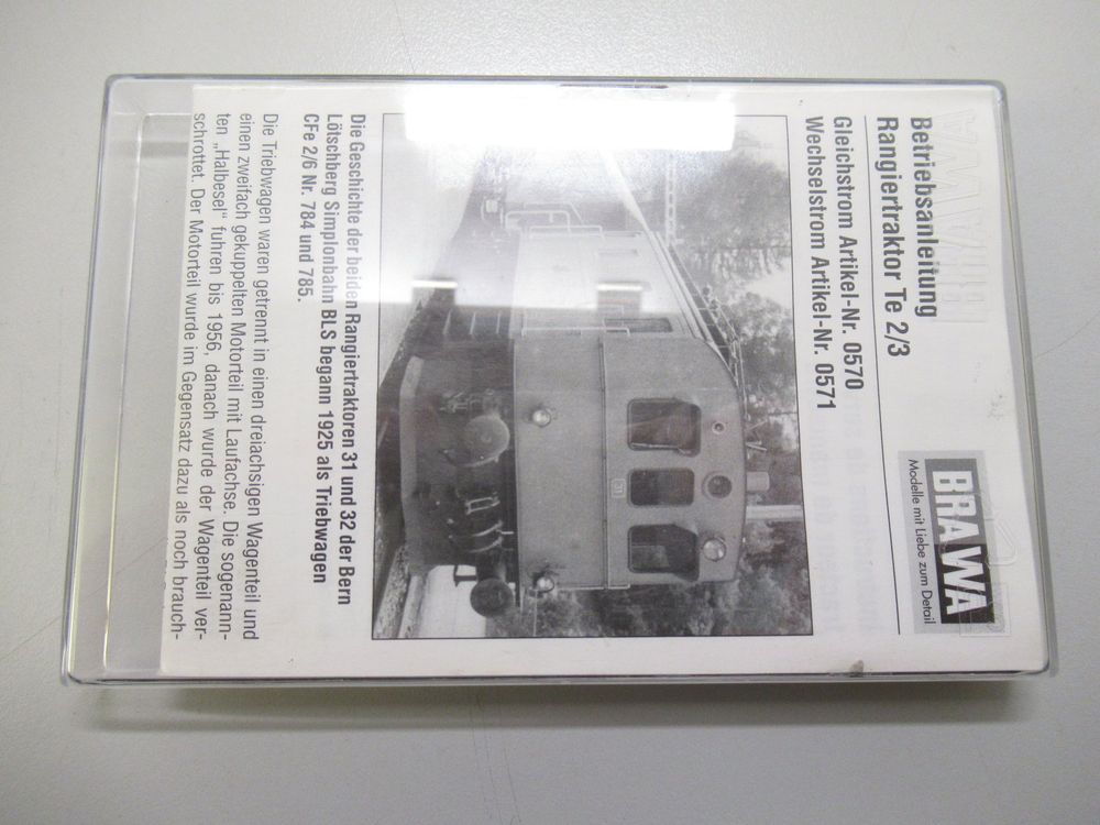 Brawa 0570 BLS Rangiertraktor Te 2/3 DC Digital H0 (Défectueux) à Basel ...