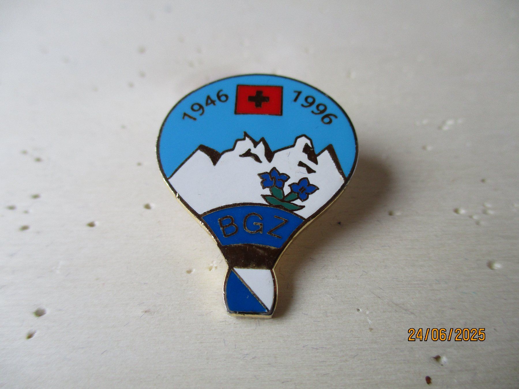 Ballon Heissluftballon 50 Jahre BGZ Pin Limitiert 433/666 (Neu (gemäss Beschreibung)) in ...