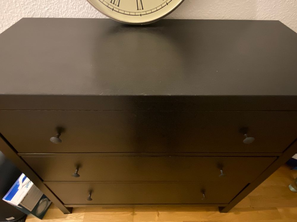 Commode IKEA modèle Hemnes à tiroirs brun noir | Kaufen auf Ricardo