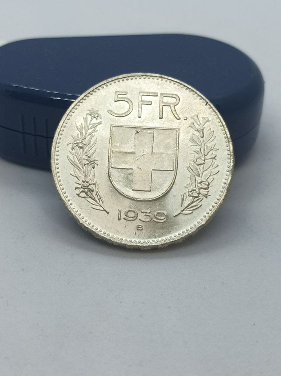 Schweiz 5 Franken 1939 fast unzirkuliert (Gebraucht) in Muralto für CHF 9 – mit Lieferung auf ...
