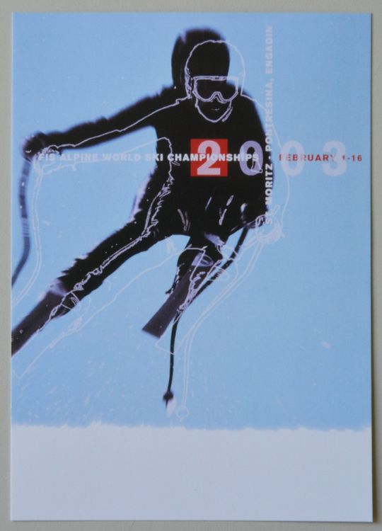 Bildpostkarte 2003 zur Ski WM St. Moritz, postfrisch | Kaufen auf Ricardo
