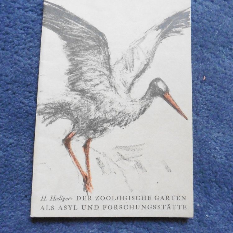 Basel,Zoologischer Garten,Litho,Storch,H.Hediger,1948,Asyl | Kaufen auf Ricardo