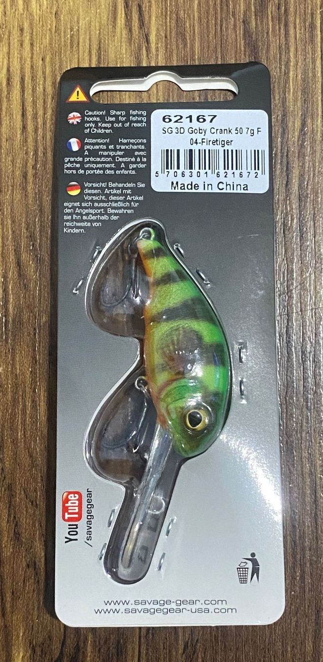 SAVAGE GEAR 3D Goby Crank Bait 5cm / 7g (Neu und originalverpackt) in ...