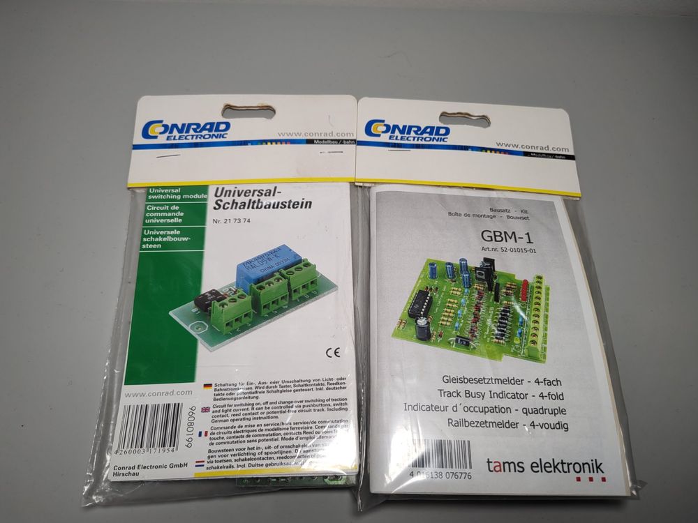 Conrad Universal Schaltbaustein und Gleisbesetzmelder (Gebraucht) in ...