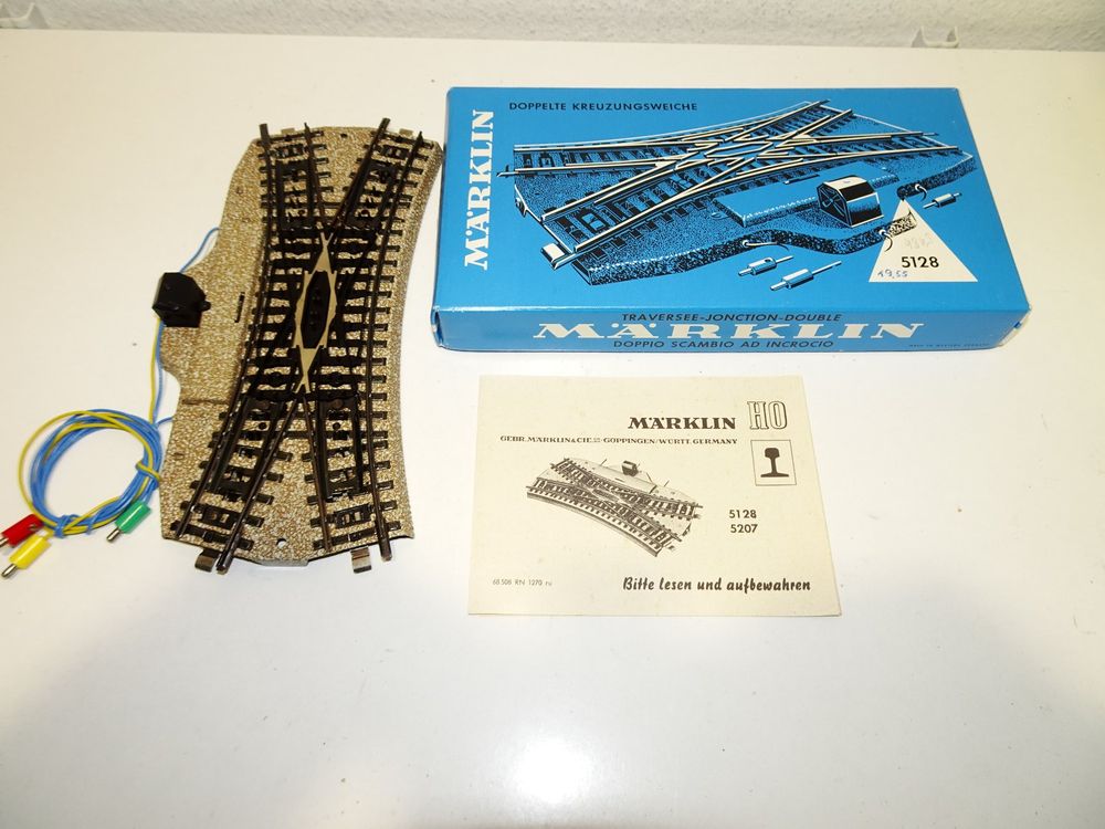 Märklin M-Gleis Doppelte Kreuzungsweiche Neu HO 5128 (W3) | Kaufen auf ...