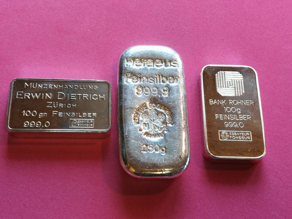 Lot Silberbarren - 450 Gramm Feinsilber | Kaufen auf Ricardo