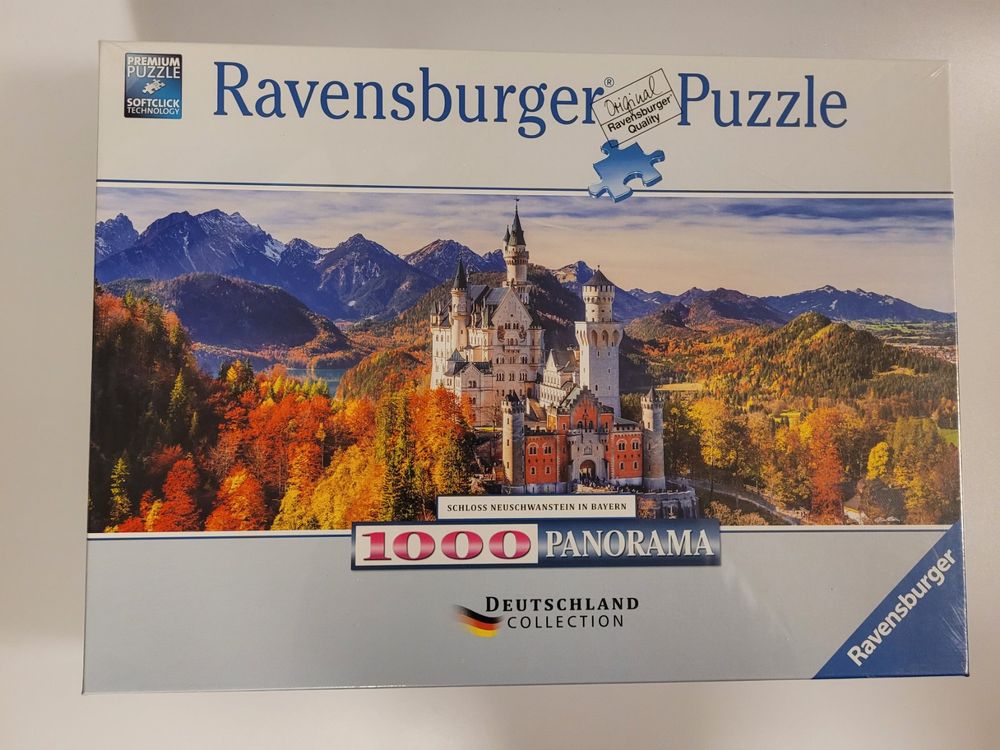 Puzzle 1000 Teile Schloss Neuschwandstein Panorama (Neu und originalverpackt) in Oberuzwil für ...