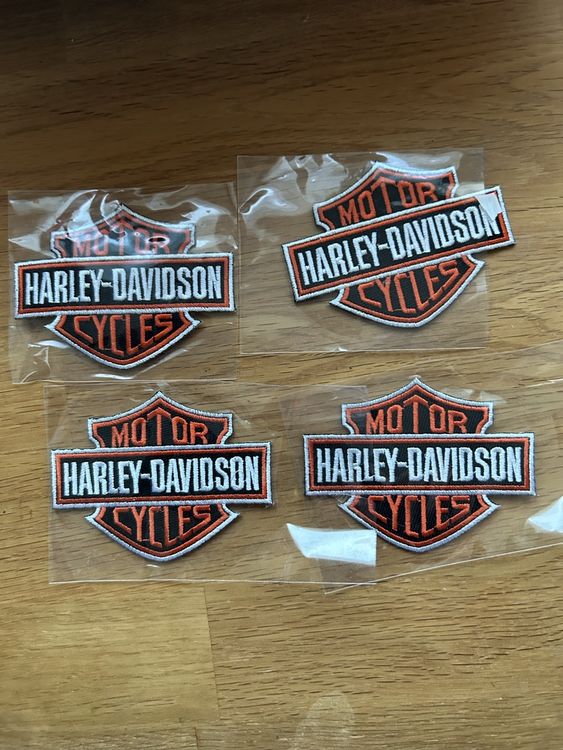 4 Ecussons brodés Harley-Davidson neufs (Neuf (Voir description)) à ...