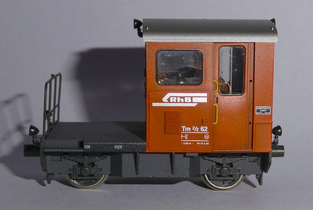 Bemo H0m; Rangiertraktor Tm 2/2 No. 62; Art.-No. 1274 162 (Neu und ...