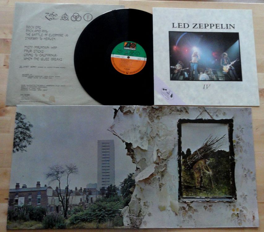 LP LED ZEPPELIN IV (4) 1971 ATLANTIC DE + BOOKLET rar mint (Gebraucht ...