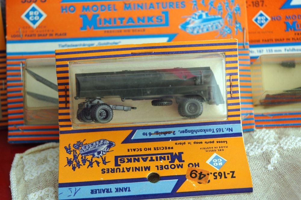 Roco Minitanks H0 (Flak, Kanone, Sattelschlepper etc.) OVP (Neu und ...