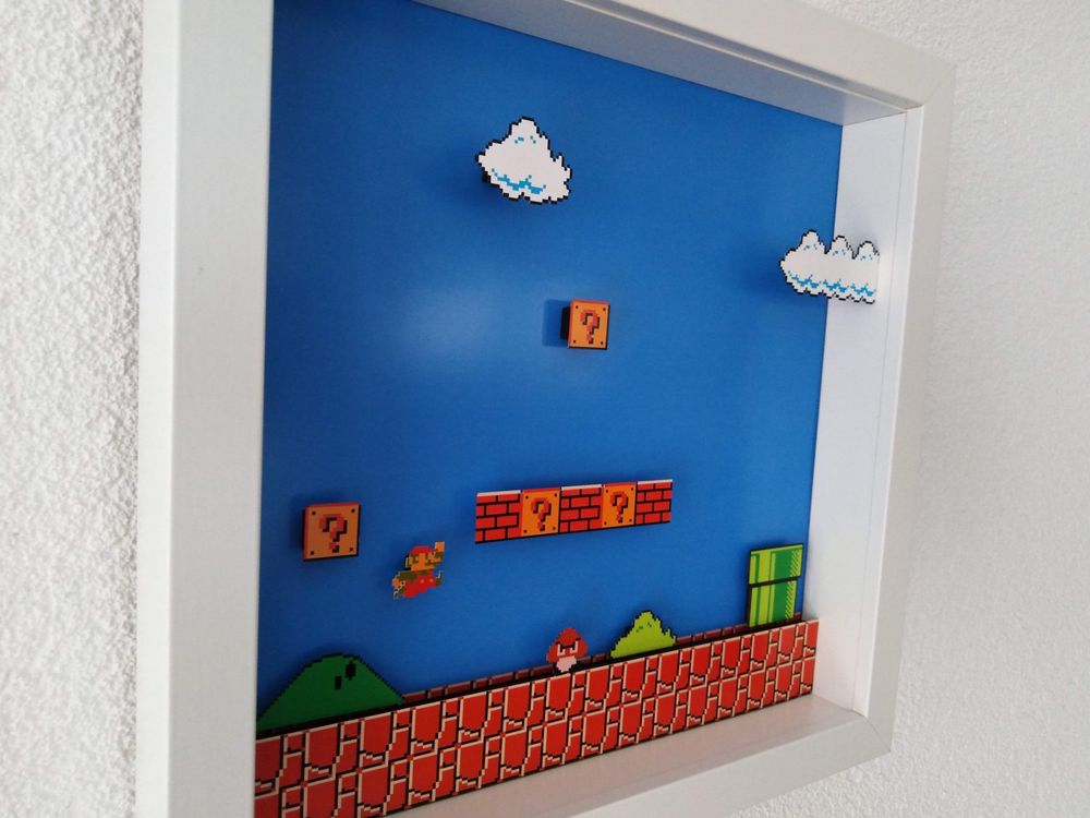 Super Mario Bros. NES Papercraft Diorama | Kaufen auf Ricardo