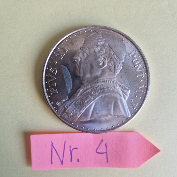 Silbermedaille Pius XI. Pont. Max. (Gebraucht) in Stans für CHF 14 ...