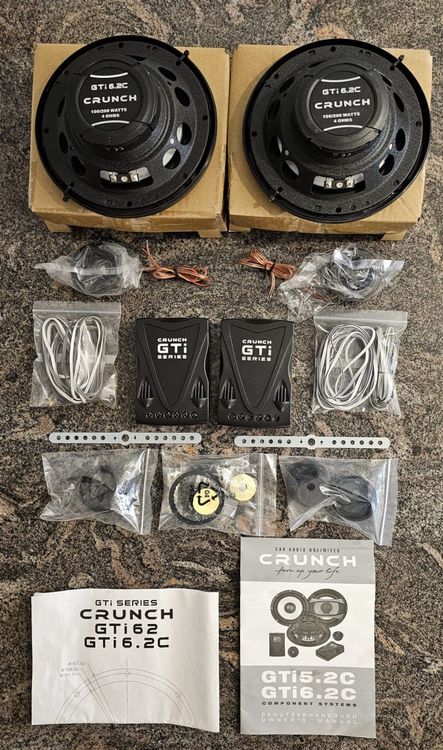 Crunch Gti6.2C 2 Wege-LS 16,5cm mit Frequenzweiche 200W neu (Neu ...