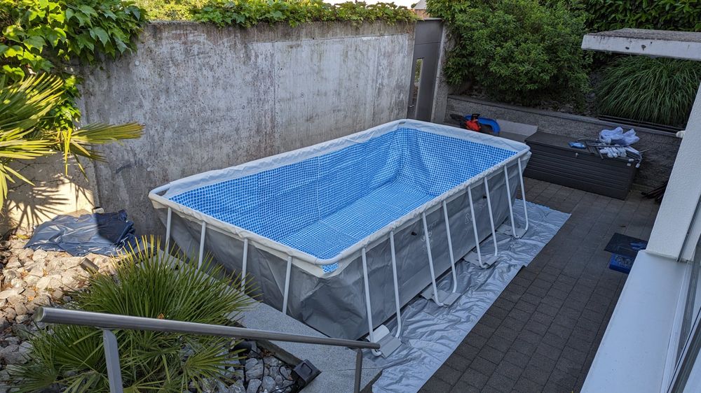 Intex Pool Prism Frame 488 x 244 x 107 (Gebraucht) in Eggenwil für CHF ...