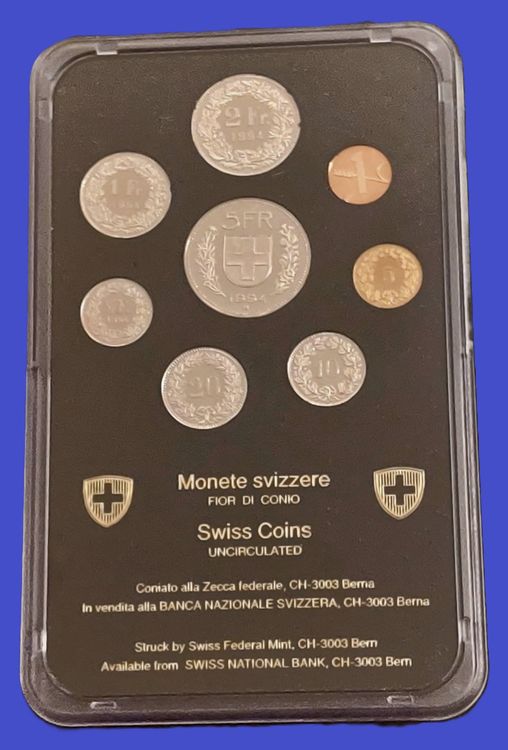 Münzsatz Schweiz 1994 stgl (Neu (gemäss Beschreibung)) in Arch für CHF 19 – mit Lieferung auf ...