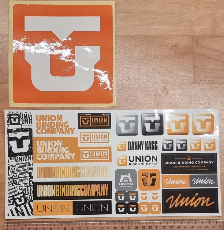 Union Binding Company Sticker Set, Snowboarding (Neu (gemäss ...