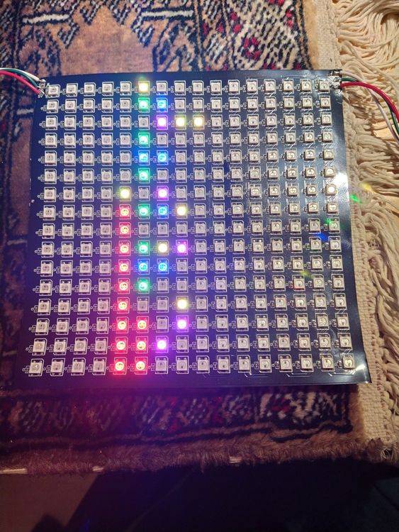 LED Matrix (3x) - NeoPixel 16x16 256 RGB - flexible PCB (Gebraucht) in Dietikon für CHF 21 – mit ...