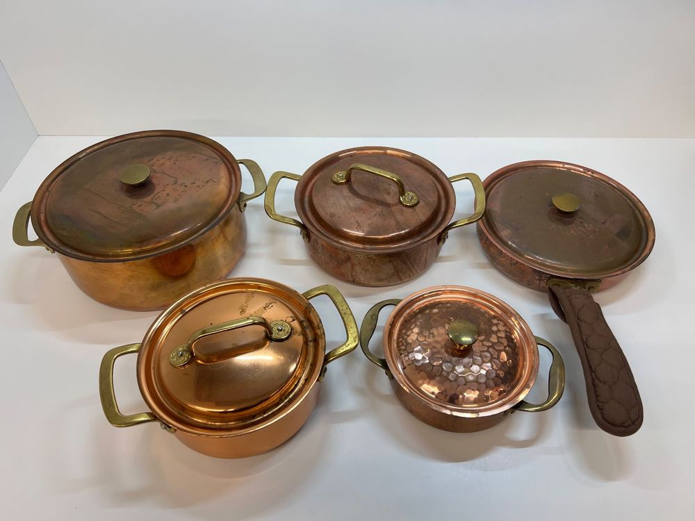Kupfertopf-Set - 5 teilig | Kaufen auf Ricardo