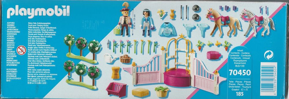 PLAYMOBIL PRINCESS 70450 LEZIONI DI EQUITAZIONE DELLA PRINCI (Neu und ...