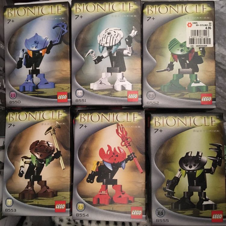 Lego Sets Bionicle 8550 8551 8552 8553 8554 8555 mit OVP | Kaufen auf ...