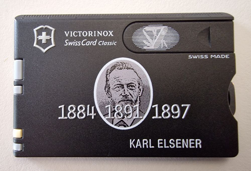 Sehr seltene Victorinox Swiss Card Classic Karl Elsener (Neu (gemäss ...