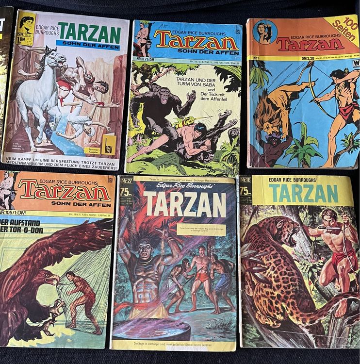 Tarzan Comics 16 Stück 1967 aufwärts (Gebraucht) in Allenwinden für CHF ...
