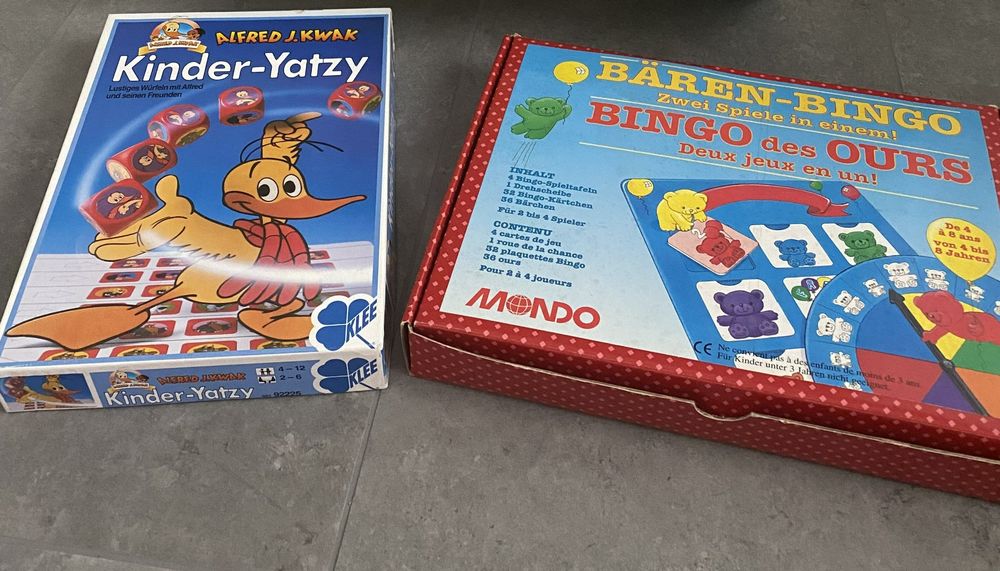 2 Gesellschaftsspiele: Kinder-Yatzy & Bären-Bingo,ab 4Jahre | Kaufen ...