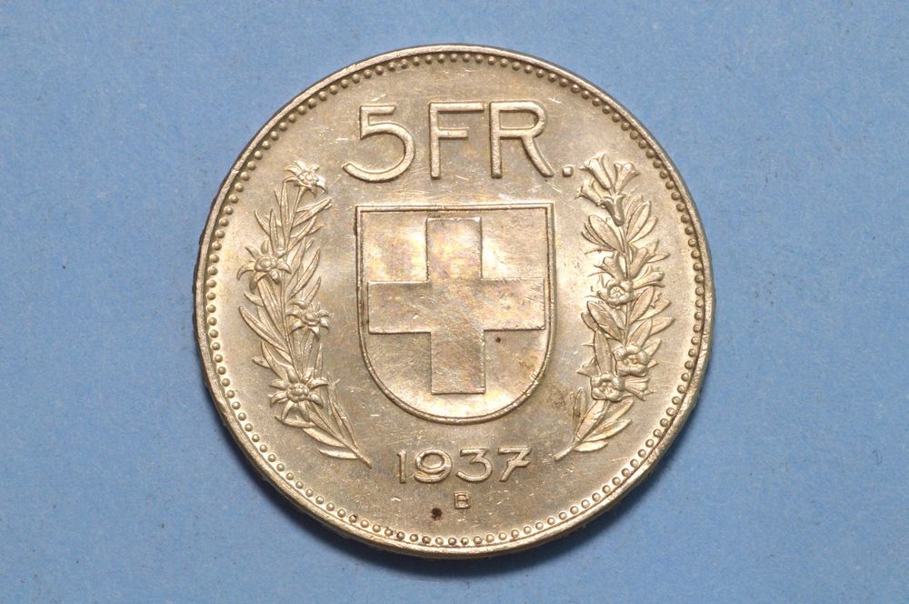 5 Franken 1937 (Gebraucht) in Oberglatt ZH für CHF 14 – mit Lieferung auf Ricardo kaufen