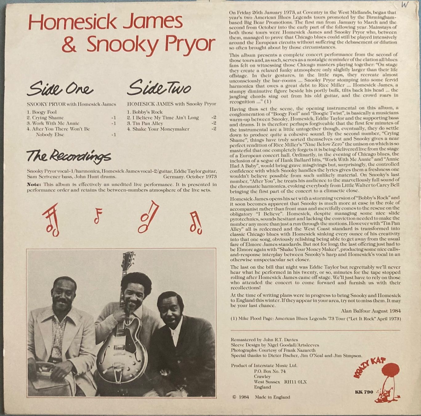 HOMESICK JAMES & SNOOKY PRYOR - SHAKE YOUR MONEYMAKER (D'occasion) à ...