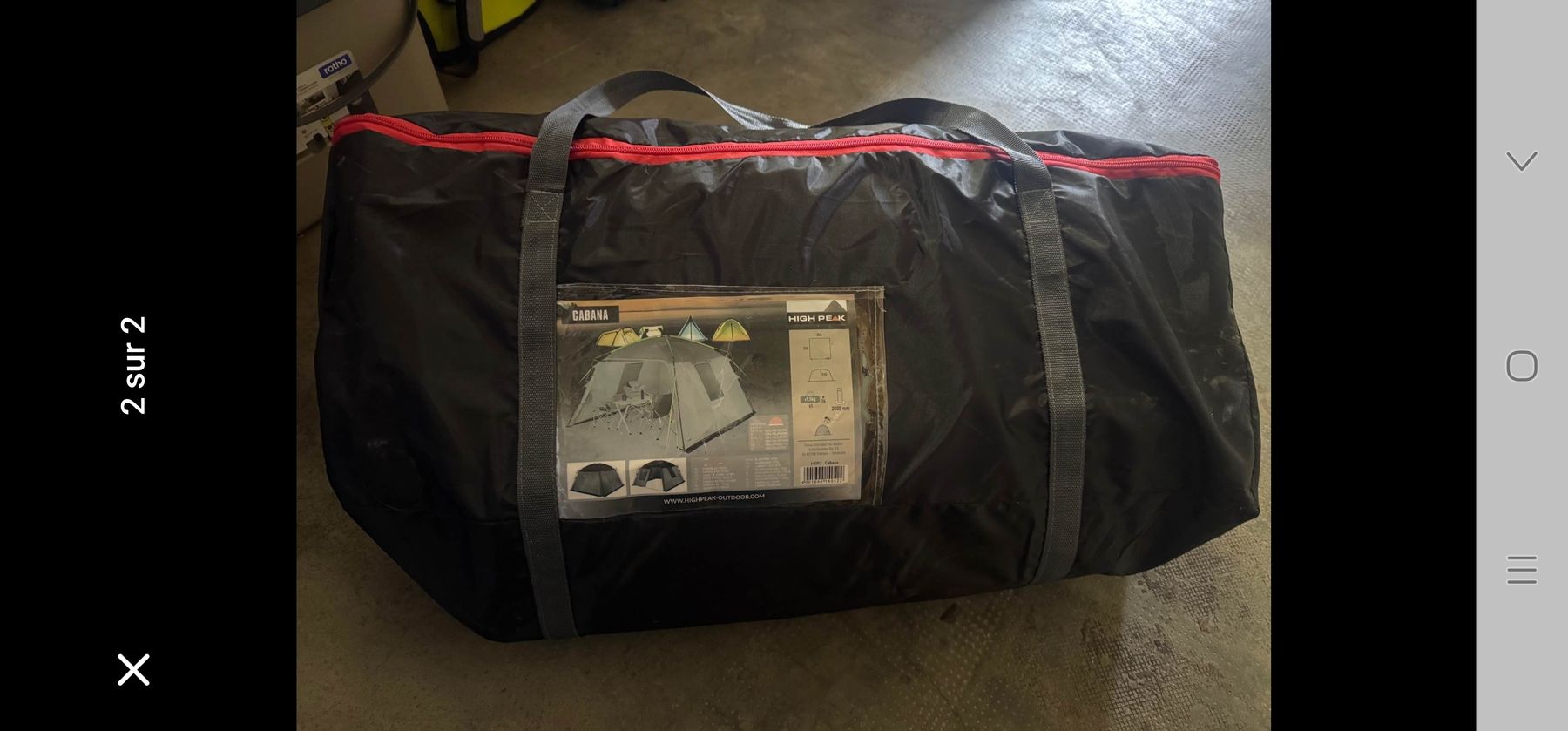 Tente Cabana High Peak, 3 places, idéale pour le camping (Neuf (Voir ...