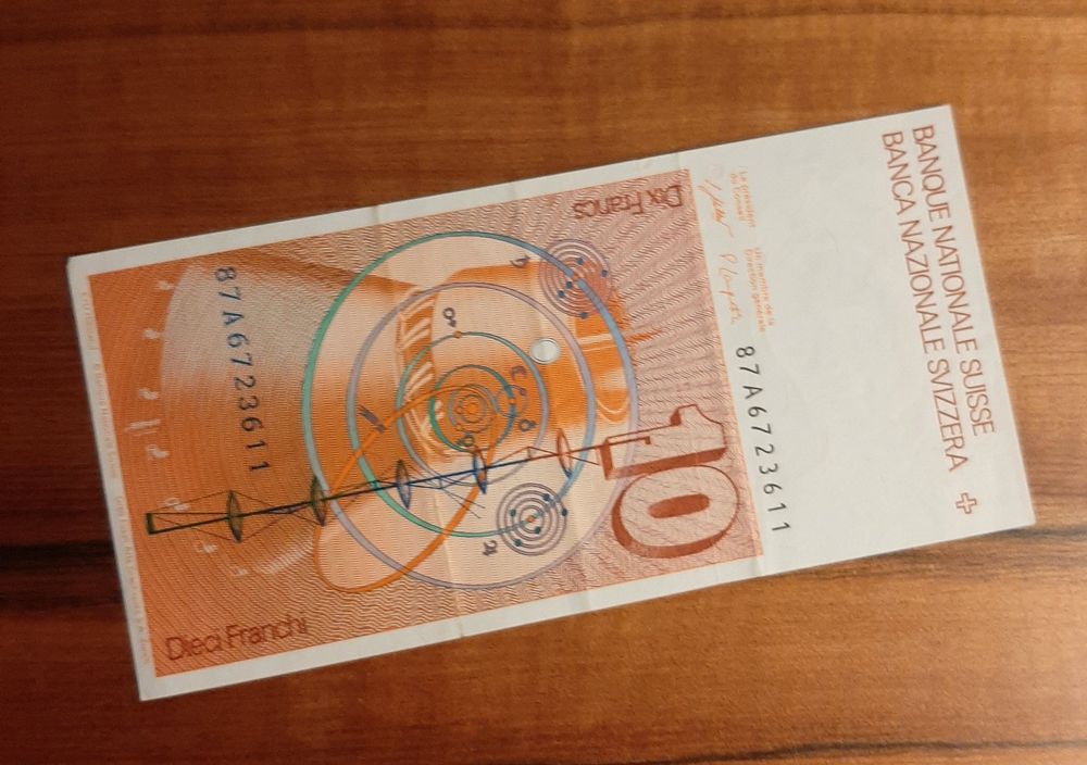 Gut erhalte 10 Franken Note mit Leonhard Euler (Gebraucht) in zürich ...
