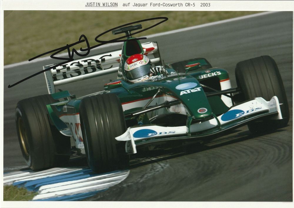 Originalautogramm Justin Wilson † F1 (Neuf (Voir description)) à pour ...