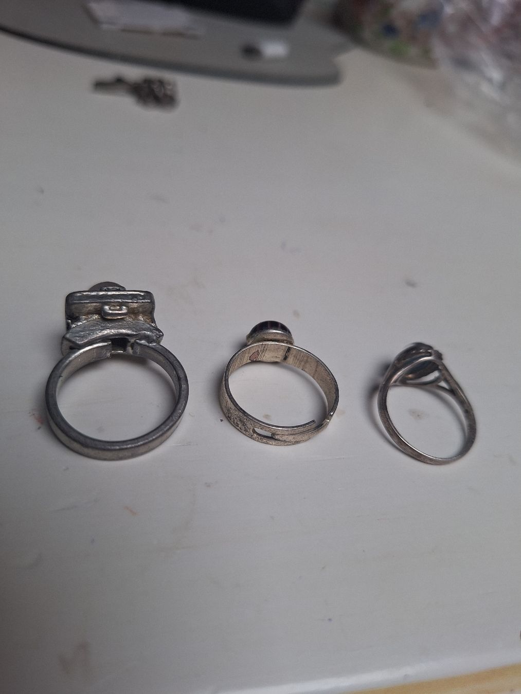 Lot de 3 bagues vintage en argent - Style bohème chic (D'occasion) à ...