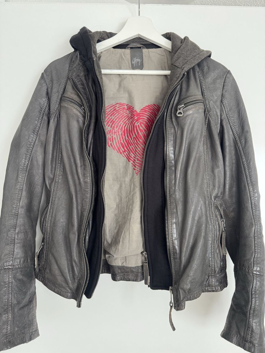 Gipsy Lederjacke, Grau (M) (D'occasion) à Arth pour CHF 35 – avec ...
