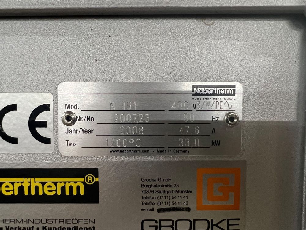 Nabertherm N 161 Kammerofen (Gebraucht) in Zuchwil für CHF 2620 – nur ...