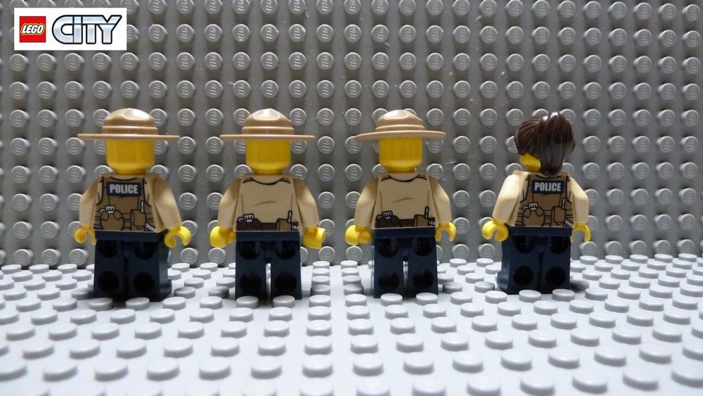 Lego City - 4 Minifiguren Sheriff und Polizei | Kaufen auf Ricardo
