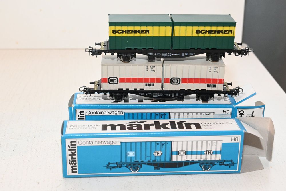 Containerwg Schenker & DB Märklin HO/AC (Gebraucht) in für CHF 31 – mit ...