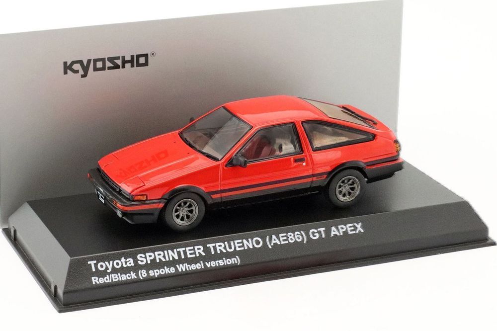 Toyota Sprinter Trueno GT Apex AE86 1983 rot / schwarz 1:43 (Neu und ...
