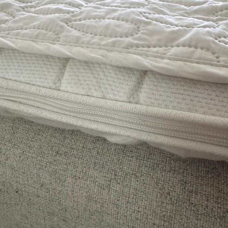 IKEA DUNVIK Bett mit TUSSÖY Memory-Foam-Topper + Matratze (Gebraucht ...