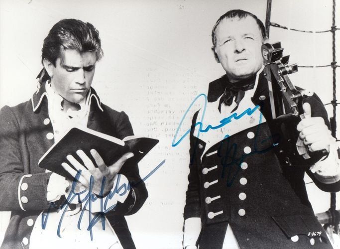 Mel Gibson + Anthony Hopkins - altes, orig. sign. Grossfoto (Gebraucht ...